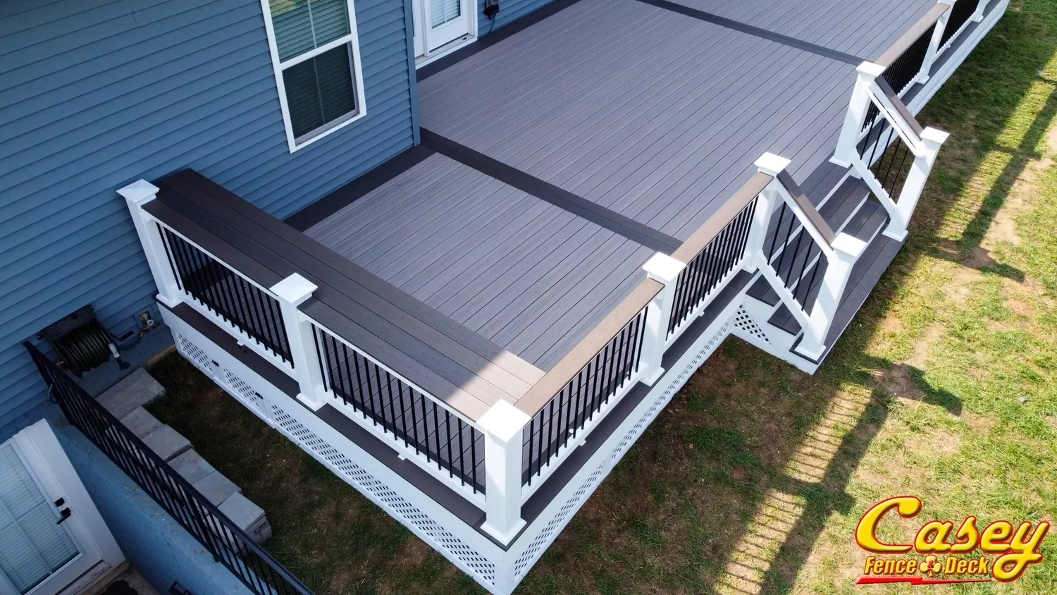 600sqft Deck Features a Custom Bar Top