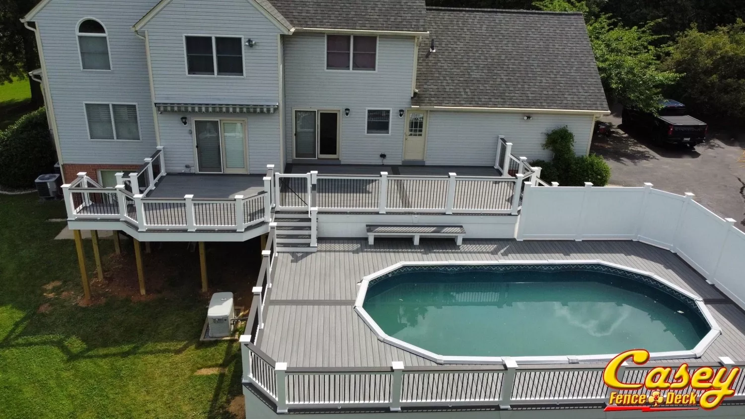 Fiberon Three Level Pool Deck in Adamstown MD