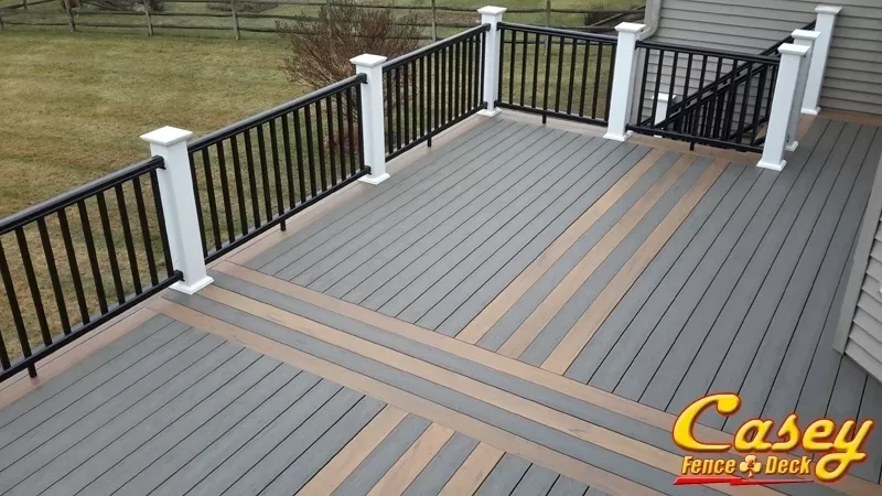 Resurfaced Deck with Timbertech Silver Maple Composite and Timbertech ...